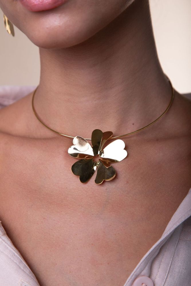 Choker Spring Dourado - lojacomplemento